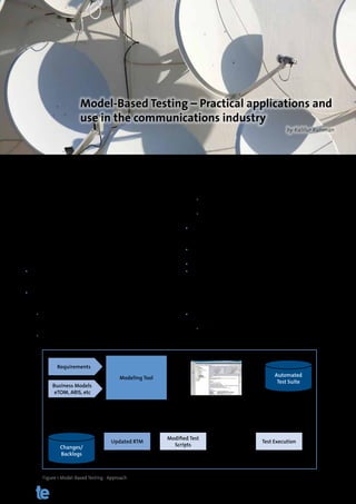 Model Based Testing for Communications Industry - A Testing Experience ...