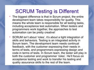 ! Testing for agile teams | PPT