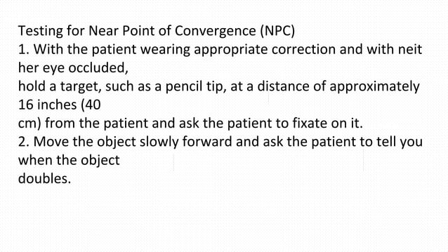 Testing for npa | PPTX | Medical Tests | Medical Health