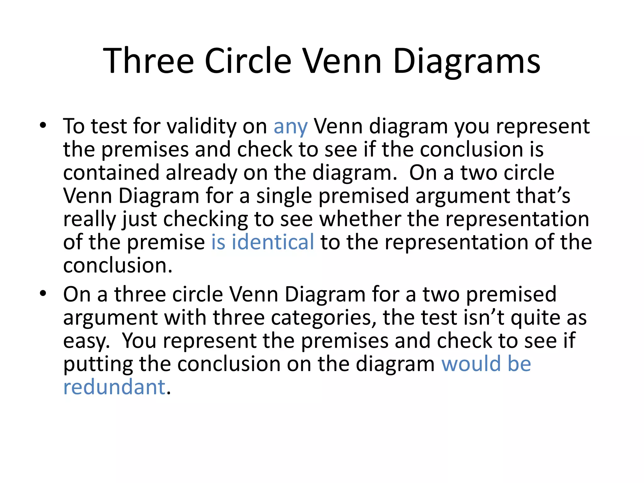Testing for Validity with Venn Diagrams | PPTX
