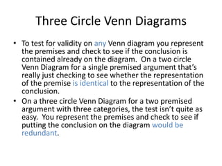 Testing for Validity with Venn Diagrams | PPTX