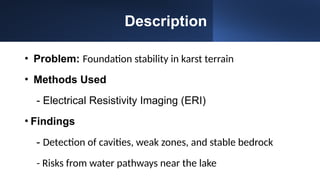 Geophysical Methods for foundations - Case studie | PPTX