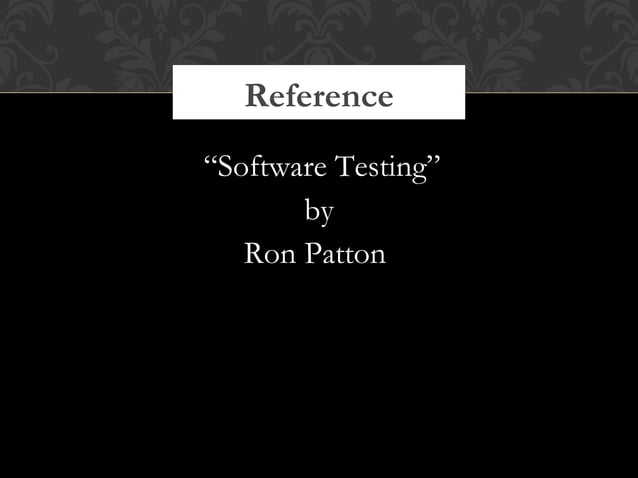 Testing fundamental stqa | PPT