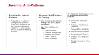 Testing Harmony Design Patterns & Anti-Patterns Unveiled | PPT