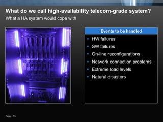 Testing high-availability telecom-grade systems by Attila Fekete | PPT