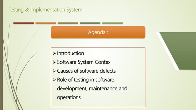Testing & implementation system 1-wm | PPT