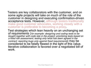 Testing in agile | PPT