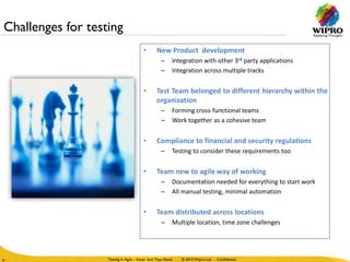 Archana Joshi Testing in agile is it easier said than done | PPT