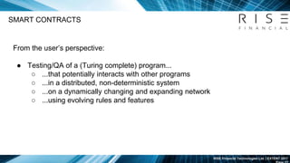 EXTENT-2017: Testing in Distributed Ledger Systems | PPTX