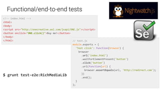 Testing in JavaScript | PDF