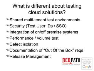 Testing in the cloud | PPT