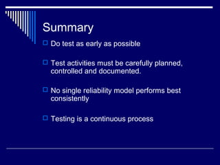 Testing introduction | PPT