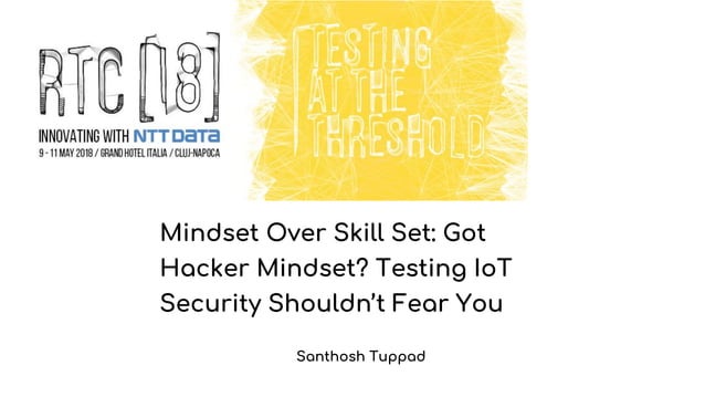 Testing IoT Security shouldn't fear you if you have got a hacker ...