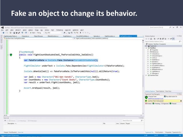 Triumph Over Legacy Code with Unit Testing | PPT