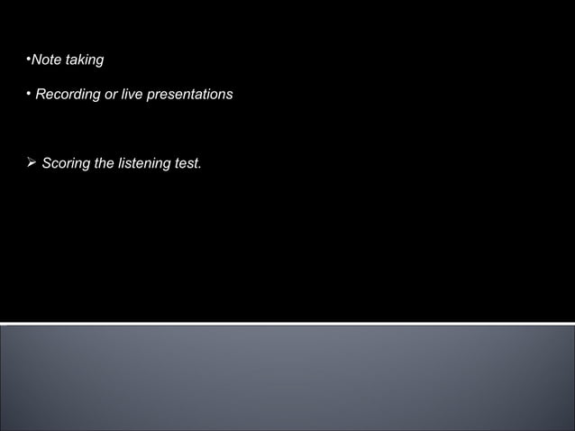 Testing listening vocabulary | PPT