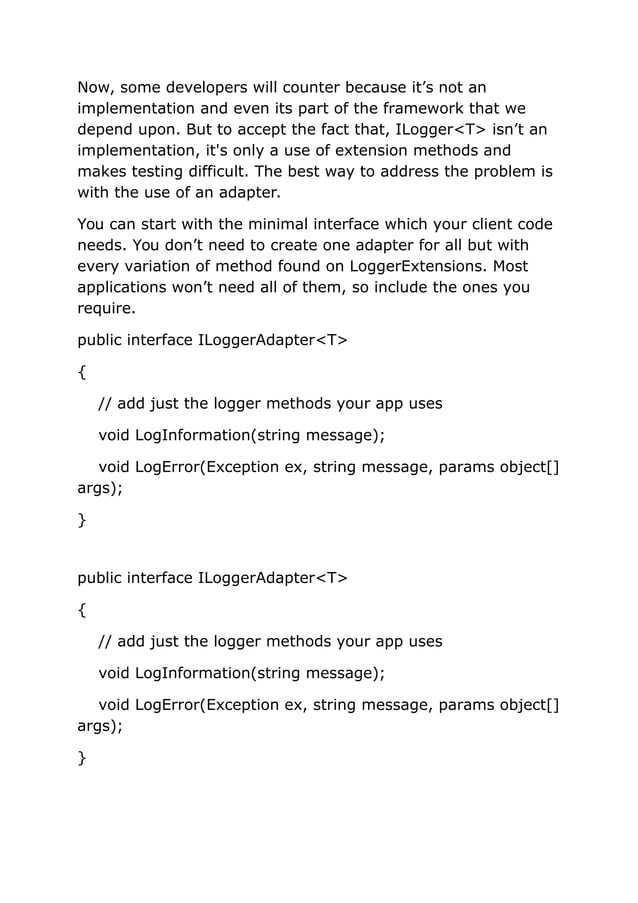 Testing Logging In Asp Dot Net Core Pdf