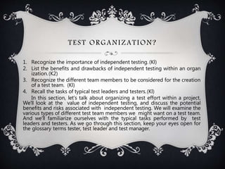 Testing management (testing management) | PPTX