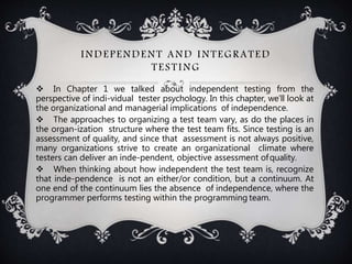 Testing management (testing management) | PPTX