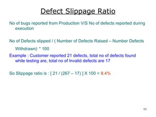 Testing Metrics | PPT