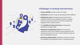 Testing Microservices | PDF