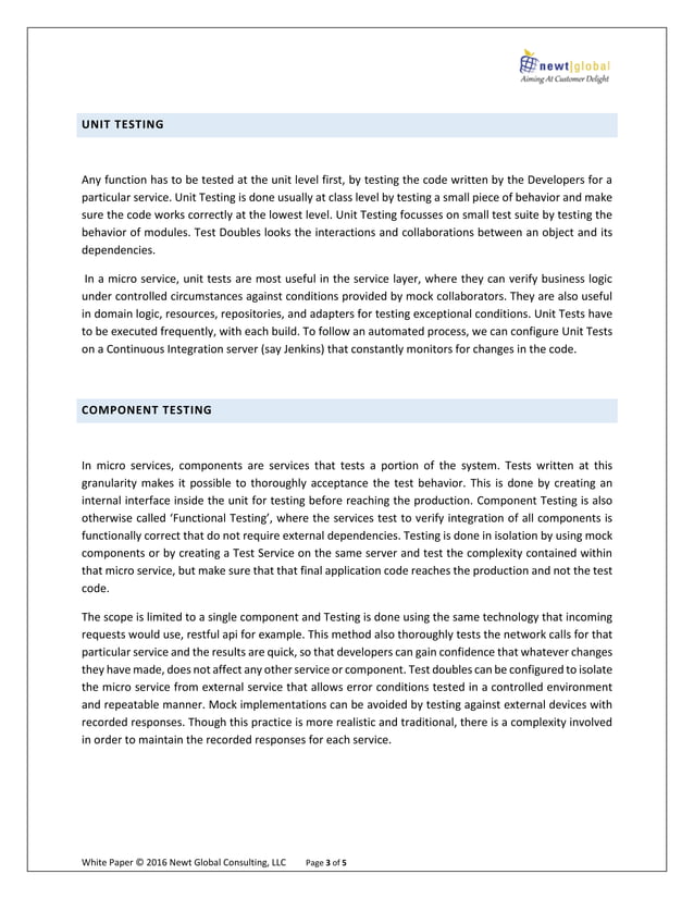 Whitepaper : Testing Micro Services Part I & Part 2 | PDF