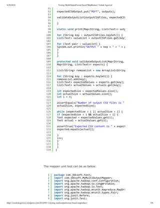 Testing multi outputformat based mapreduce | PDF | Web Development ...