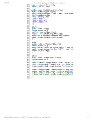 Testing multi outputformat based mapreduce | PDF | Web Development ...