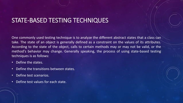 Testing Object Oriented Software Pptx