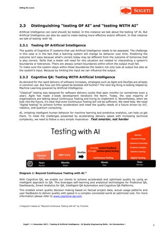 Testing of artificial intelligence; AI quality engineering skils - an ...