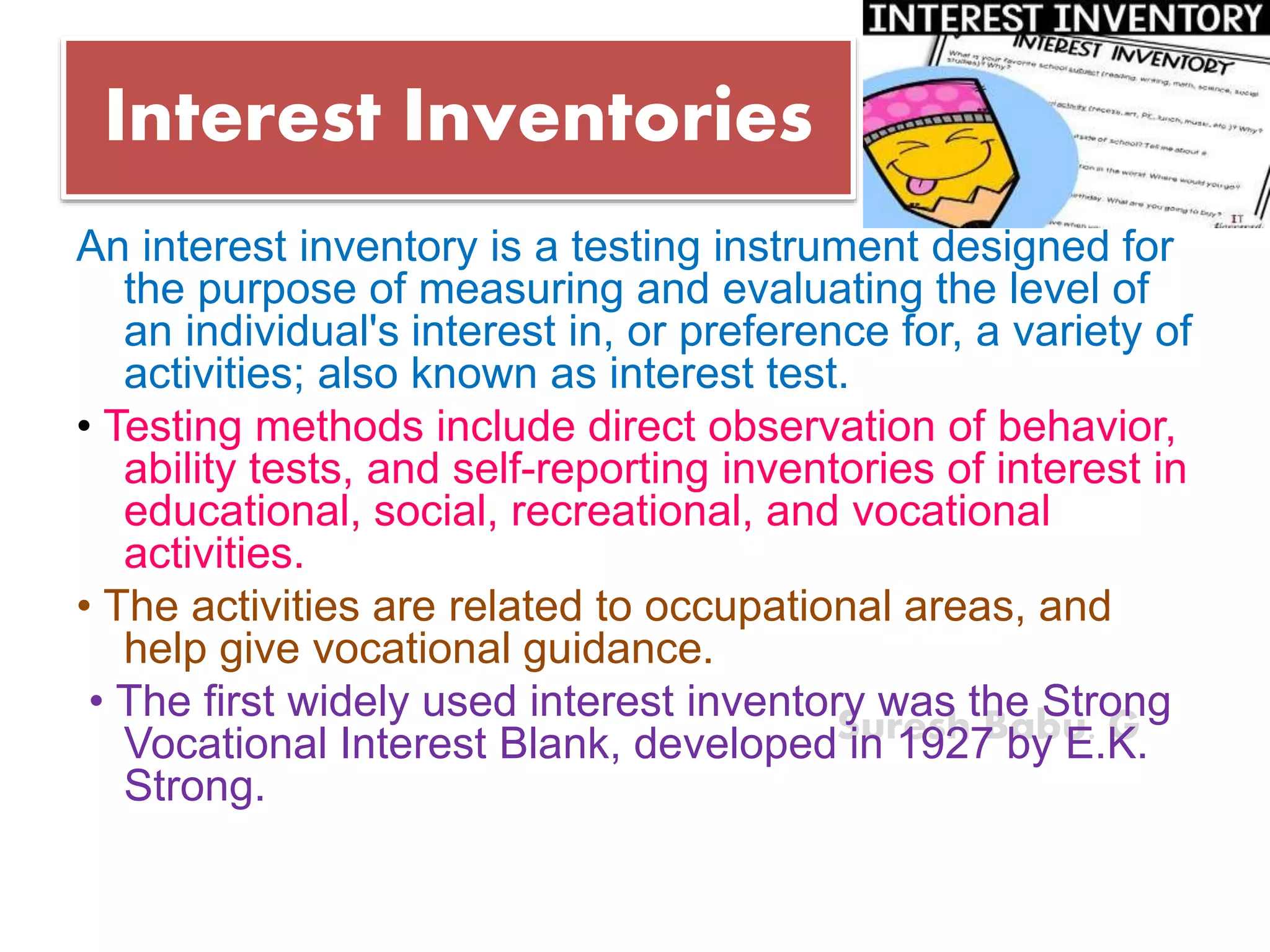 Testing of Attitude, Aptitude and Interest | PPTX