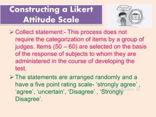 Testing of Attitude, Aptitude and Interest | PPTX
