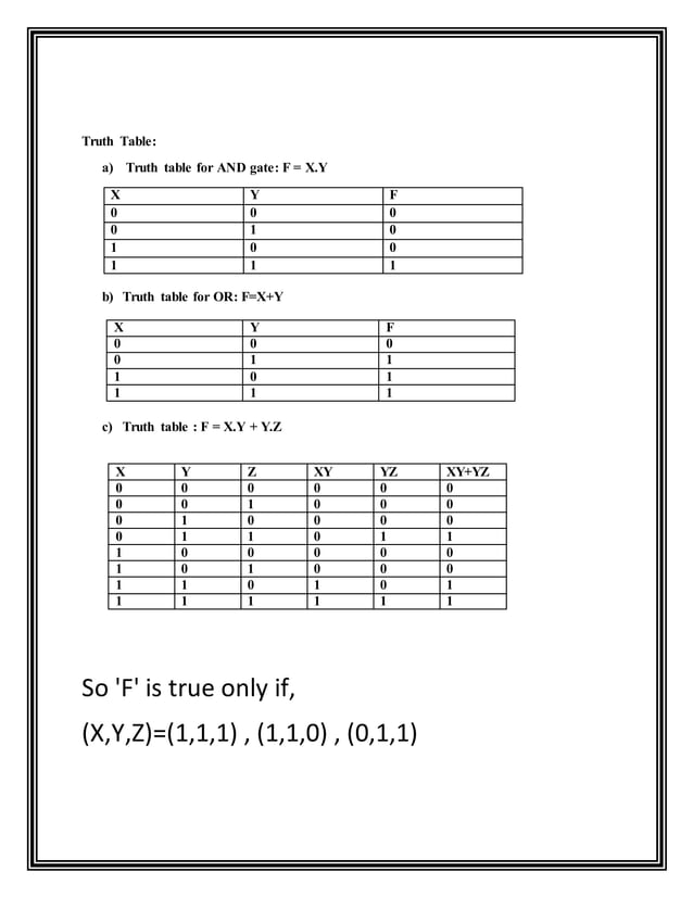 Basic logic gates Testing | PDF