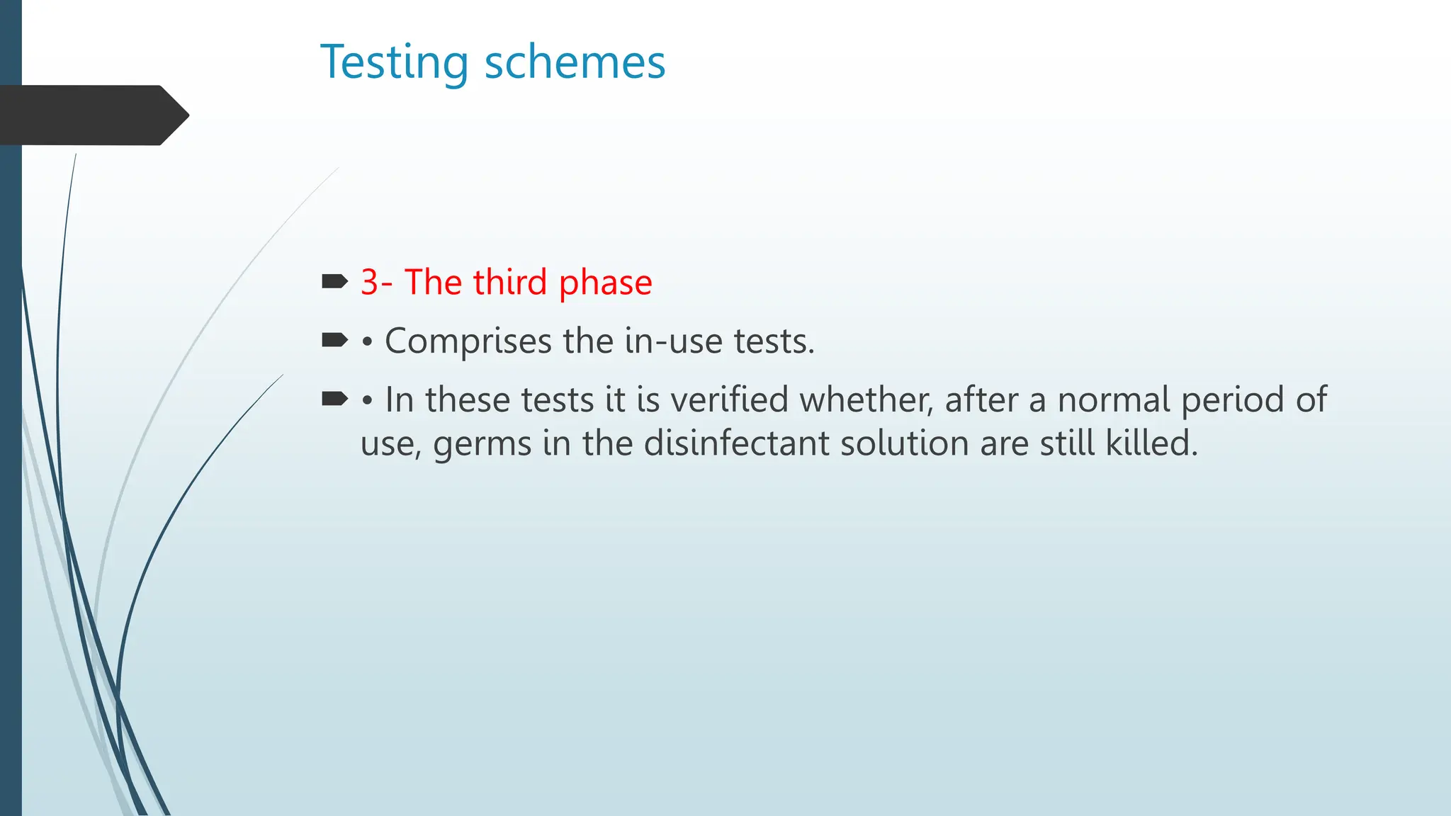 Testing Of Disinfectant Classes Of Disinfectants Method For Testing Disinfectants Carrier Test