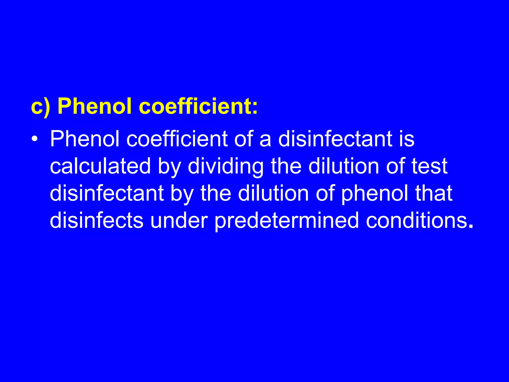 Testing of disinfectants | PDF