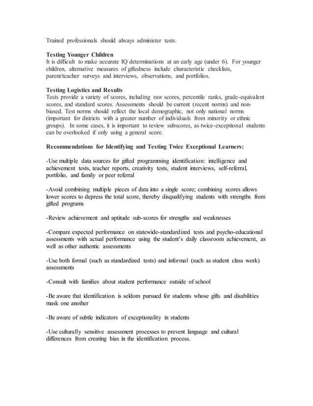 Twice Exceptional Learners | PDF