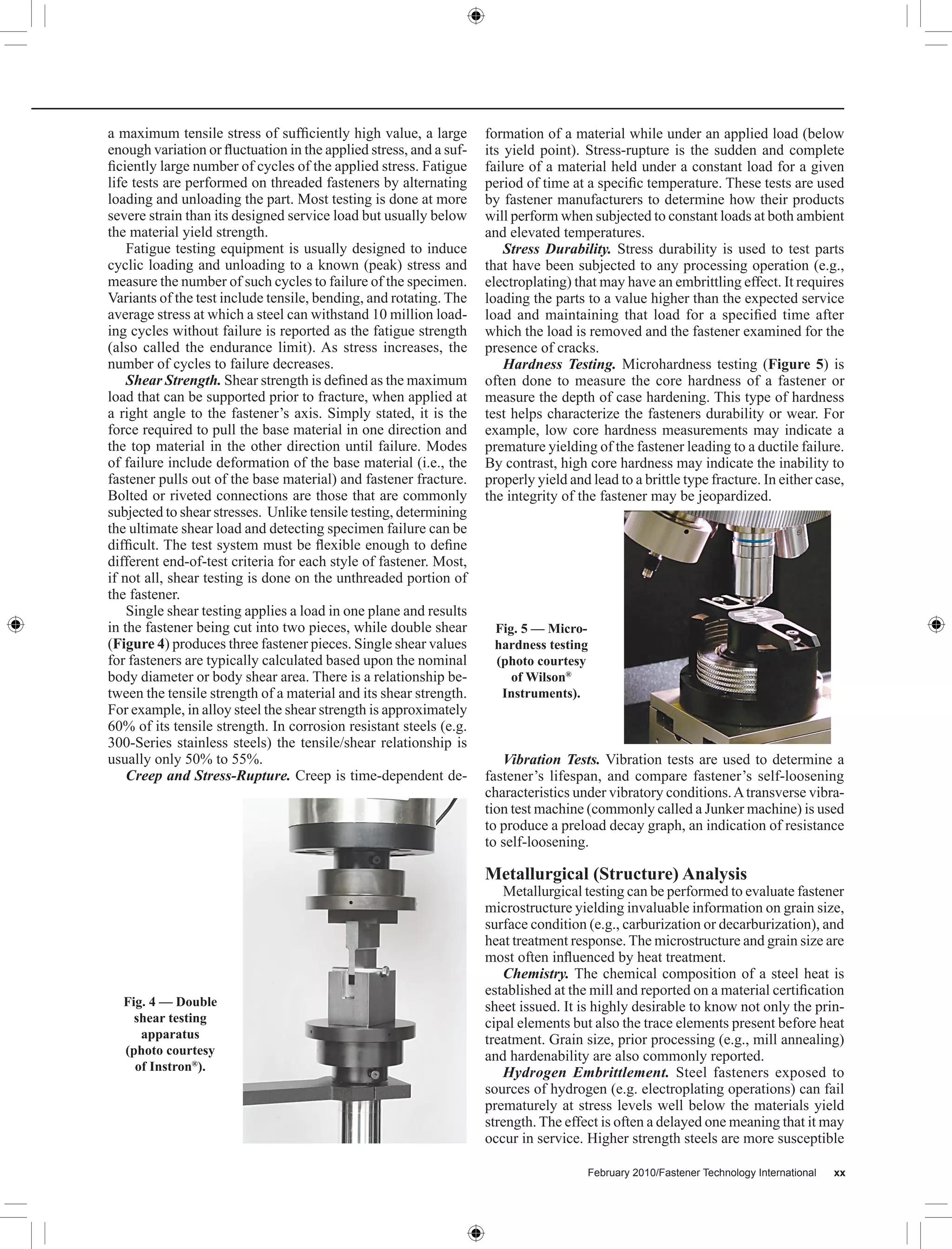 Testing of heat treated fasteners | PDF