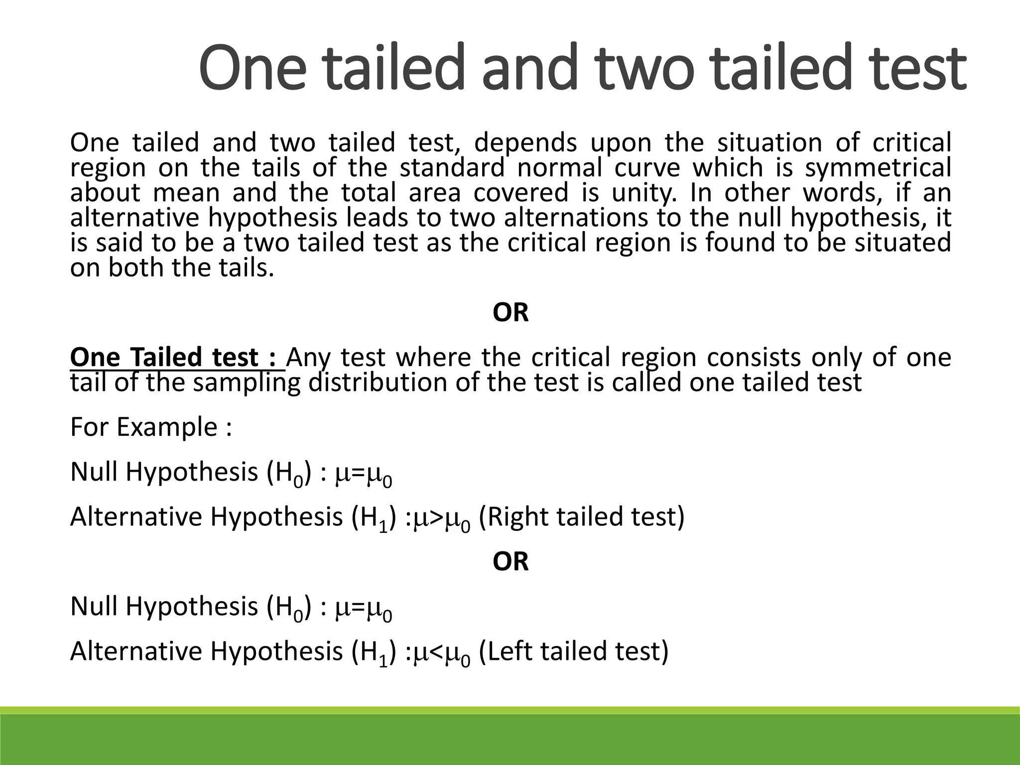 Testing of hypotheses | PPTX