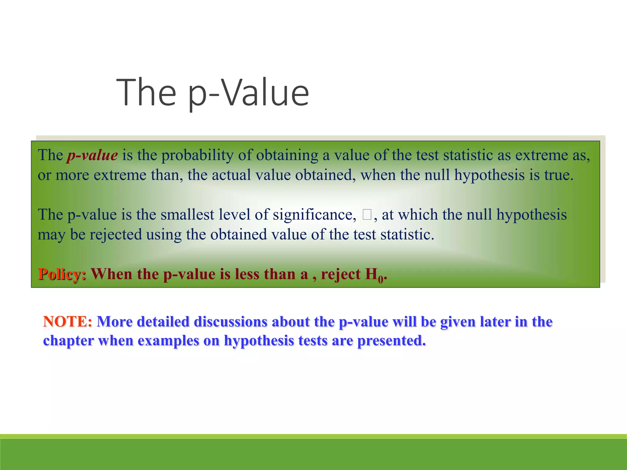 Testing of hypotheses | PPTX
