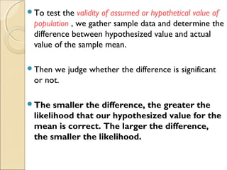Testing of hypothesis | PPT