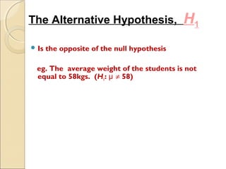 Testing of hypothesis | PPT