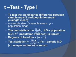 Testing of hypothesis | PPTX