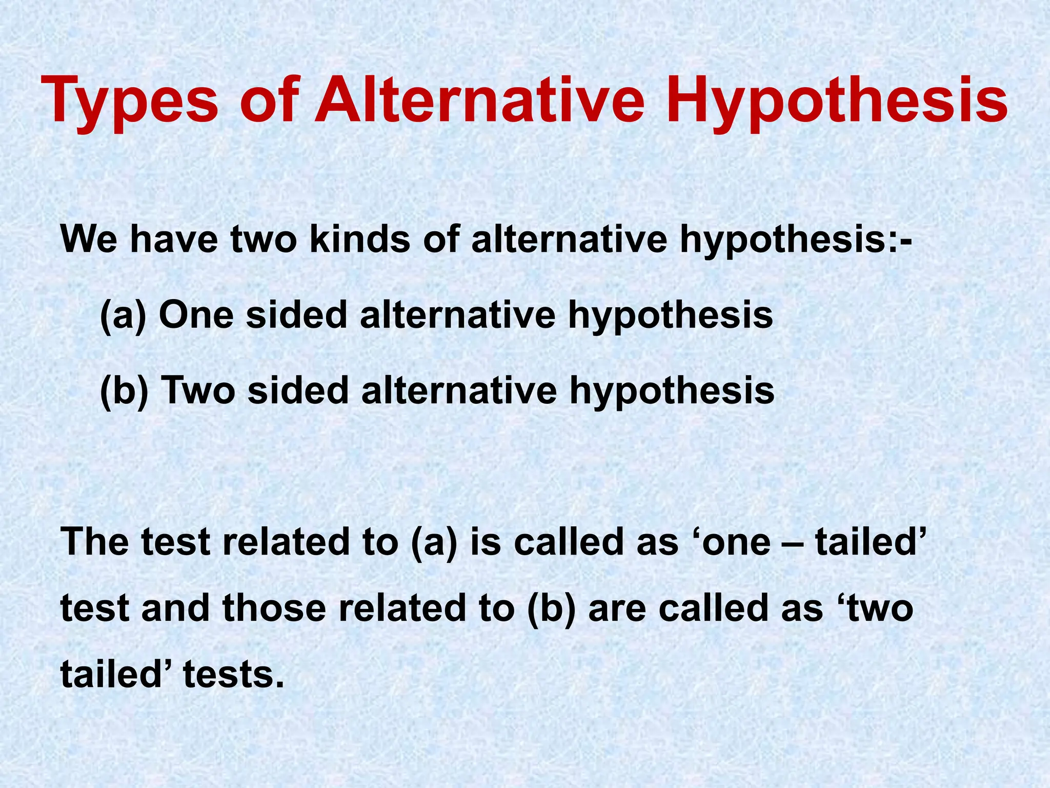 Testing of Hypothesis, p-value, Gaussian distribution, null hypothesis ...