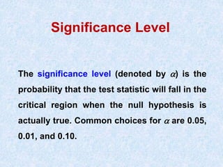 Testing of Hypothesis, p-value, Gaussian distribution, null hypothesis ...