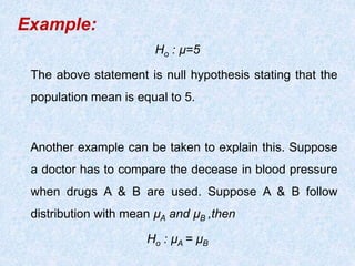 Testing of Hypothesis, p-value, Gaussian distribution, null hypothesis ...