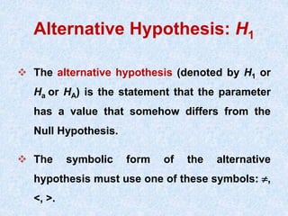 Testing of Hypothesis, p-value, Gaussian distribution, null hypothesis ...