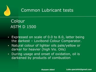 Testing Of Lubes And Its Significance Nov 2011 | PDF