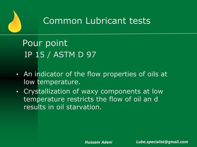 Testing Of Lubes And Its Significance Nov 2011 | PDF | Chemistry | Science