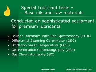 Testing Of Lubes And Its Significance Nov 2011 | PDF