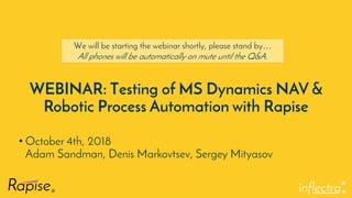 Microsoft Dynamics NAV - Robotic Process Automation (RPA) with Rapise ...