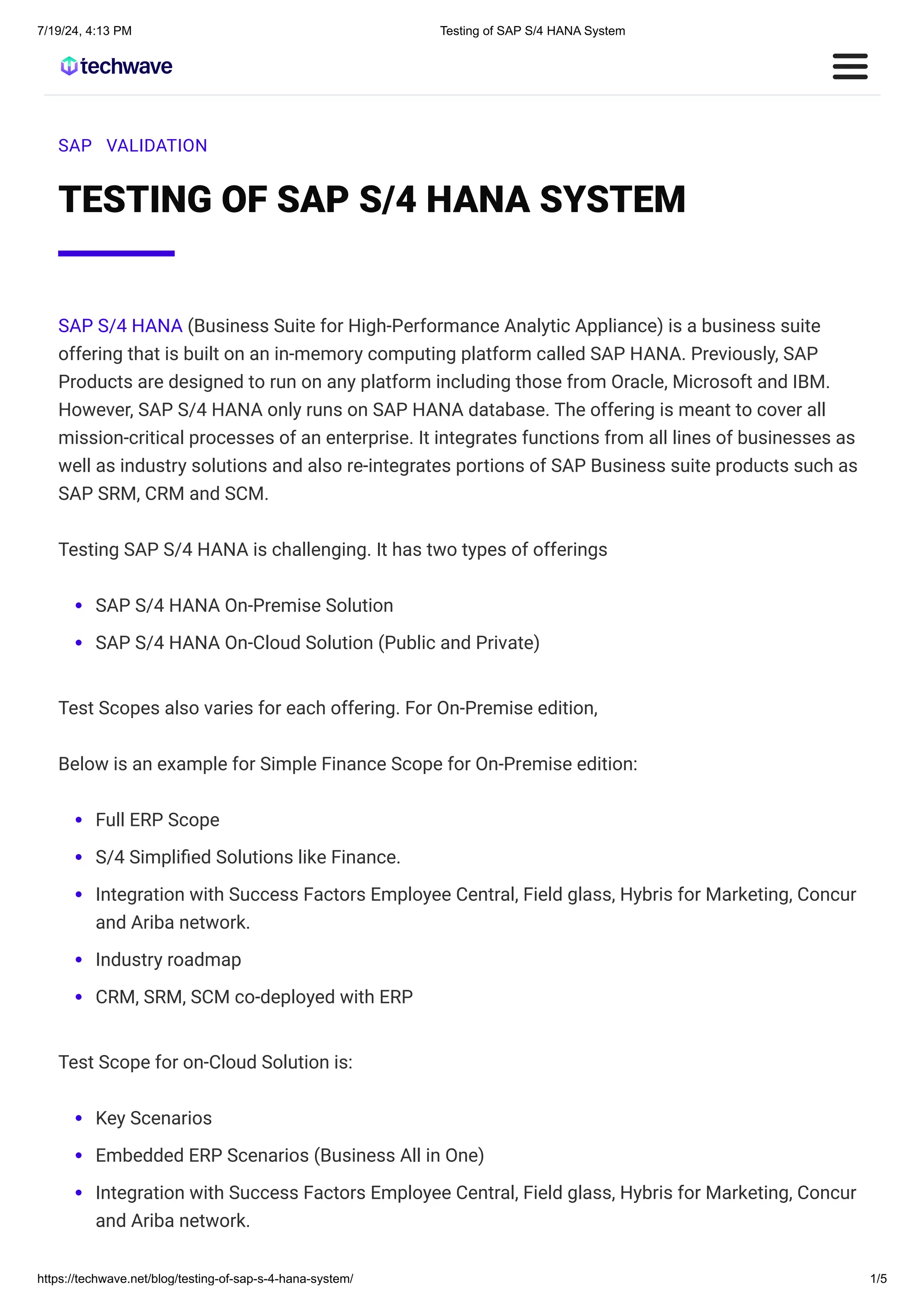 Testing of SAP S_4 HANA System .pdf